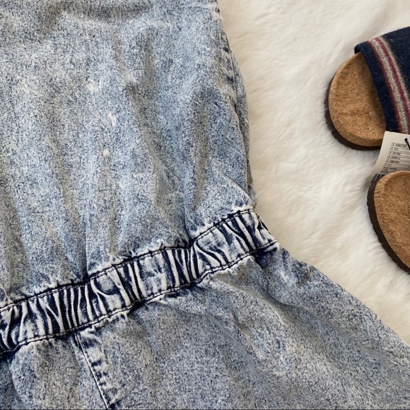 Topshop | Pants & Jumpsuits | Topshop Acid Wash Denim Romper | Poshmark